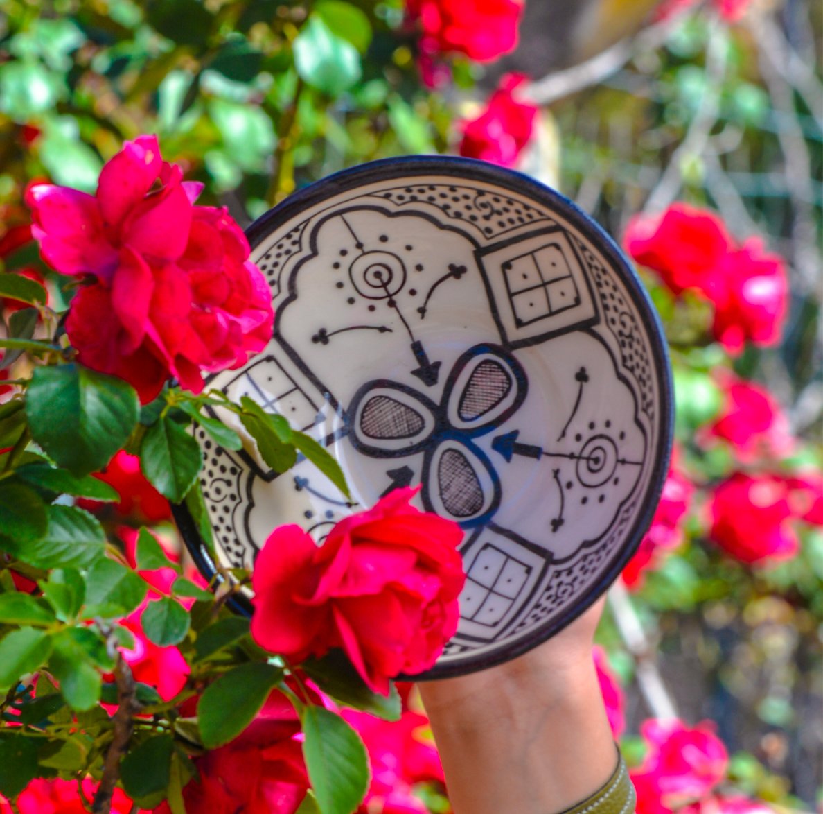 Bowl Grande / Ensaladera de Cerámica Negro – Colección Fez - Tanit ...